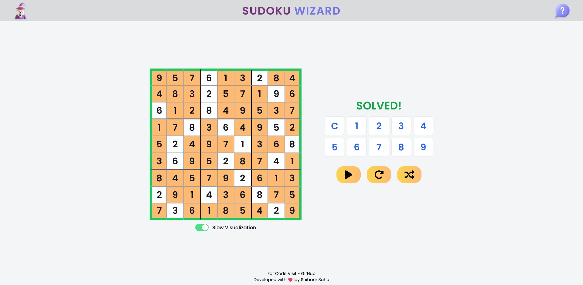Sudoku Wizard | Shibam Saha